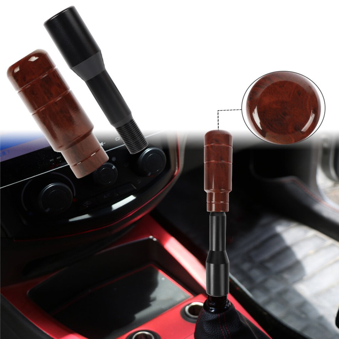 Universal JDM Aluminum Wooden Manual Gear Stick Shift Knob Lever ...