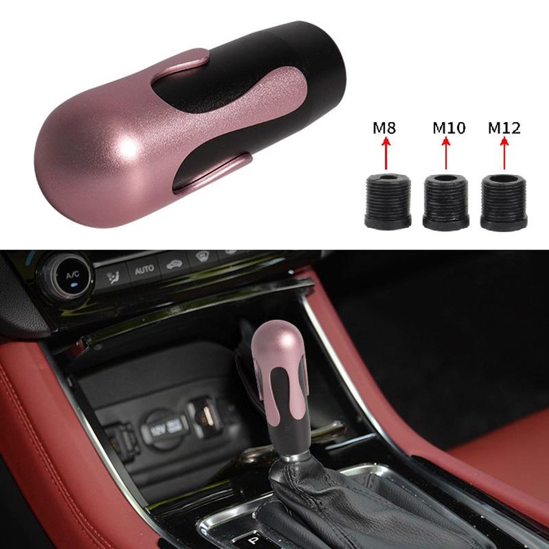 Universal JDM Pink Aluminum Ice Cream Style Manual Gear Stick Shift ...