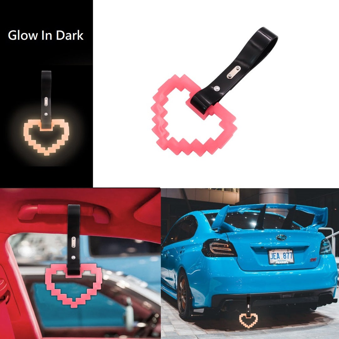 TSURIKAWA JDM Minecraft Heart Glow in the Dark Red Ring Subway - Etsy