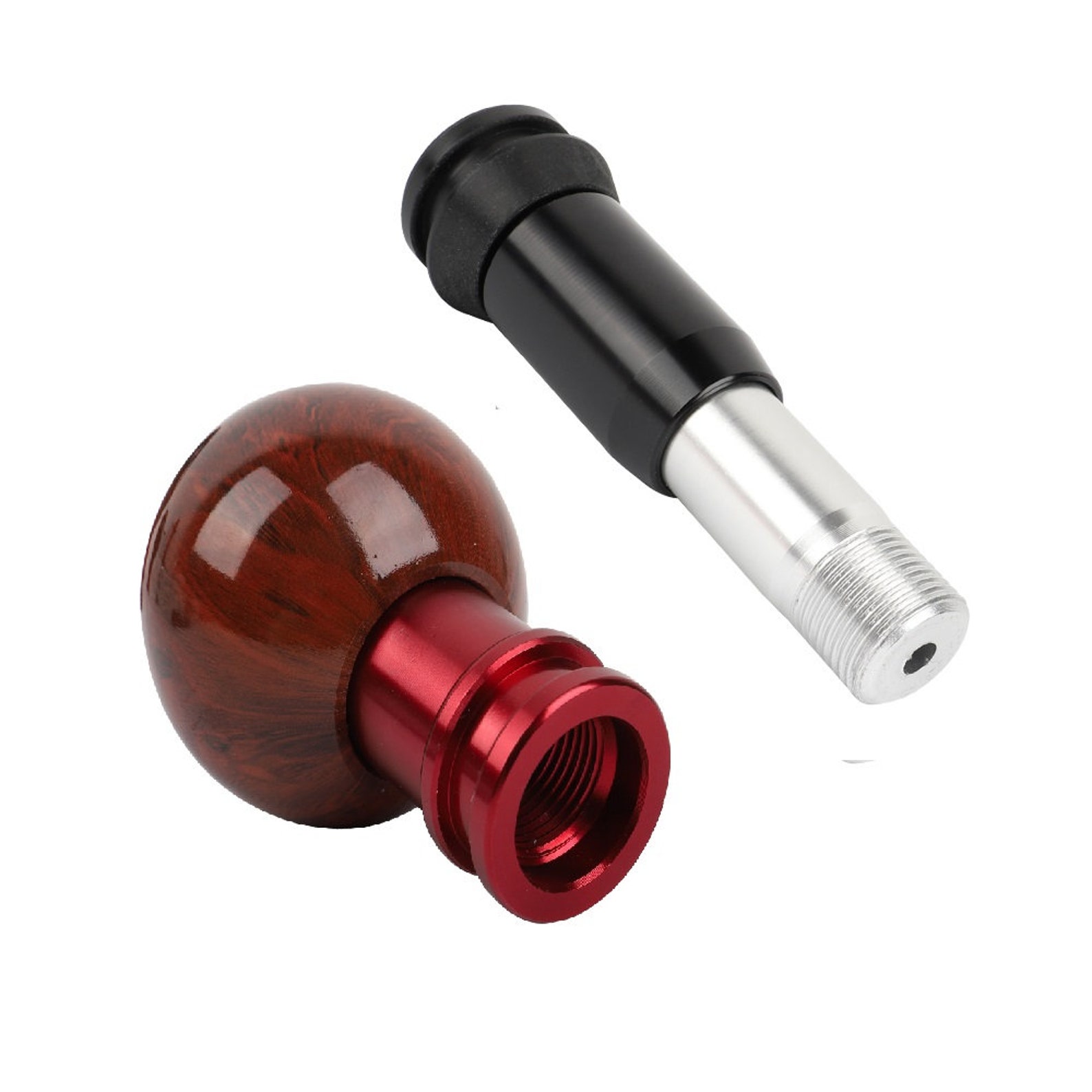 Universal JDM Round Ball Wooden Aluminum Red Automatic Gear - Etsy