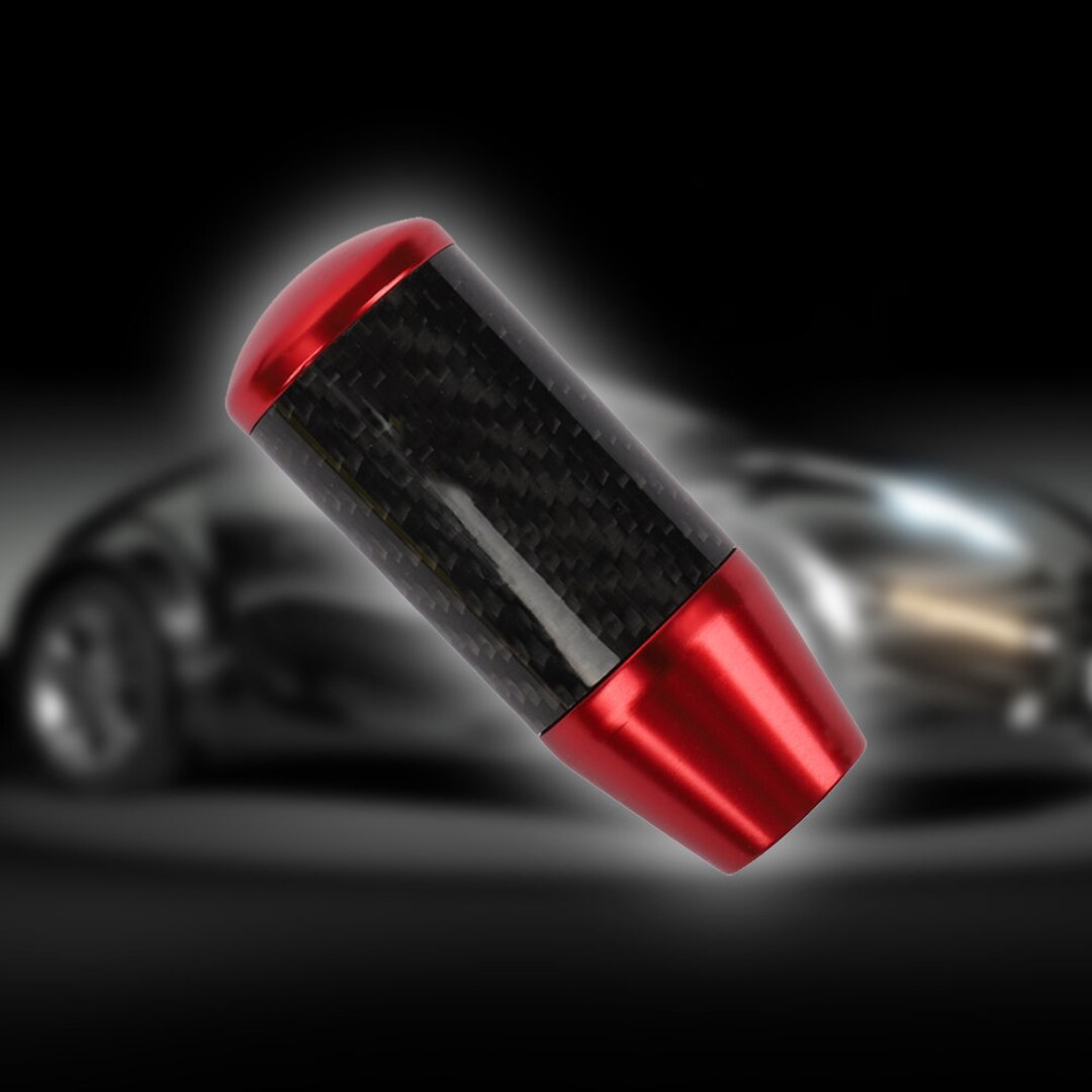 Universal JDM Red Carbon Fiber Manual Gear Stick Shift Knob Lever Shifter 9cm - Etsy