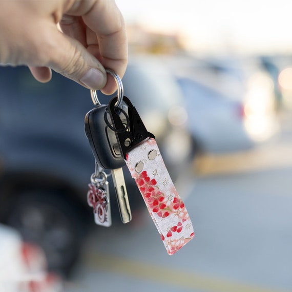 JDM Sakura Blossom Pink Keychain Metal Key Ring Hook Strap - Etsy