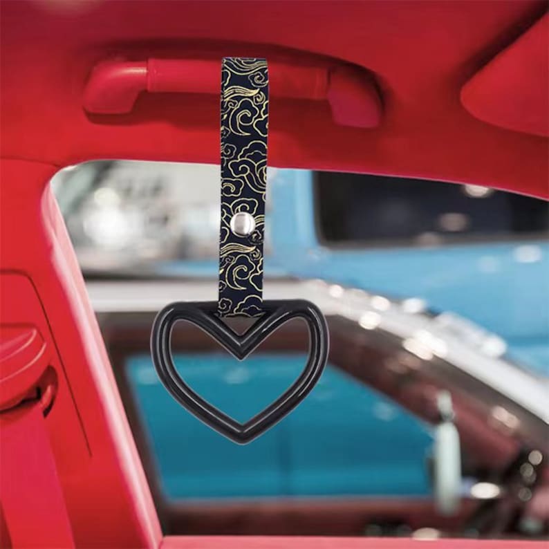Heart Black JDM TSURIKAWA Ring Subway Train Bus Handle Strap - Etsy Canada