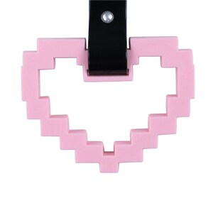 TSURIKAWA JDM Mosaic Heart Pink Ring Subway Train Bus Handle Strap ...