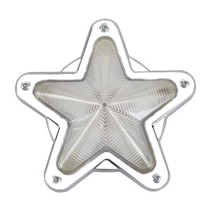 2PCS White STAR Shaped Side Marker / Accessory / LED Light / Turn ...