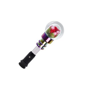 Universal JDM Clear Crystal Glitter Red Rose Flower Ball Automatic Gear ...