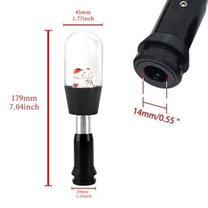Universal JDM Red Lucky Cat Automatic Gear Stick Shift Knob Shifter ...