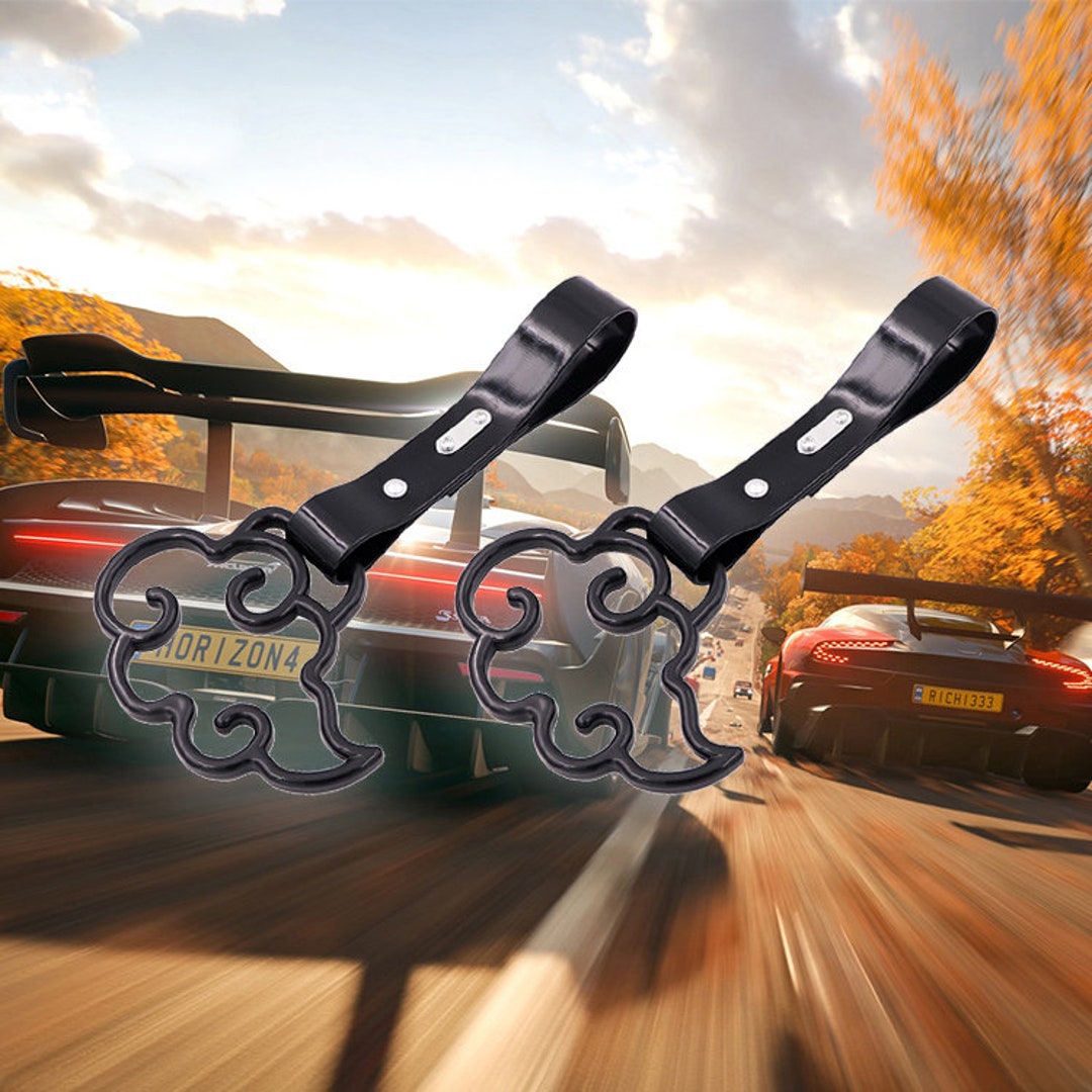 2pcs JDM Cloud Black JDM TSURIKAWA Ring Subway Train Bus Handle Strap ...