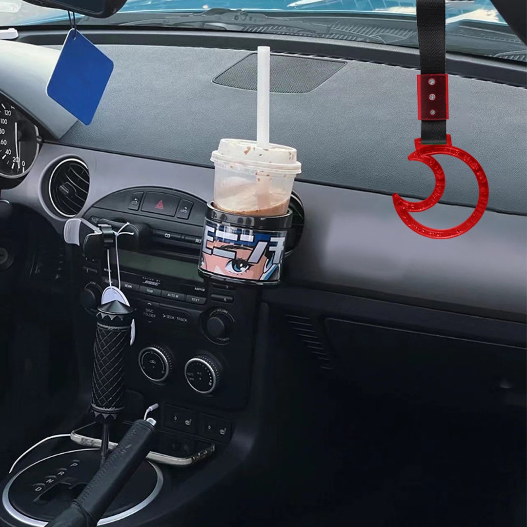 MOON Crystal Bubble Red JDM TSURIKAWA Ring Subway Train Bus Handle ...