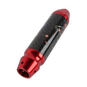 JDM Sakura Flower Carbon Fiber and Red Aluminum Automatic Stick Gear ...
