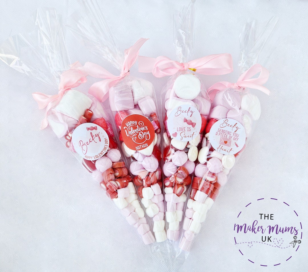 Personalised Large Valentines Day Sweet Cones Sweet Cone With ...