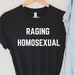 Flaming Homosexual Funny LGBT Pride Shirt : Gay Pride Merch for Lesbian ...