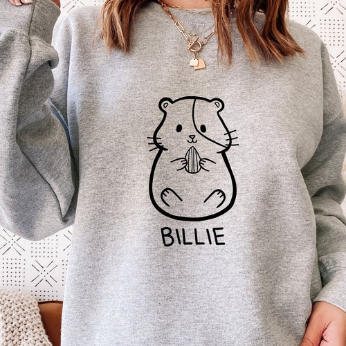 Custom Hamster Sweatshirt Minimalist Hamster Hoodie Animal - Etsy