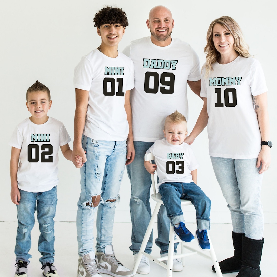 Custom Family Football Shirts, Family Game Day T-shirts, Sports Family ...