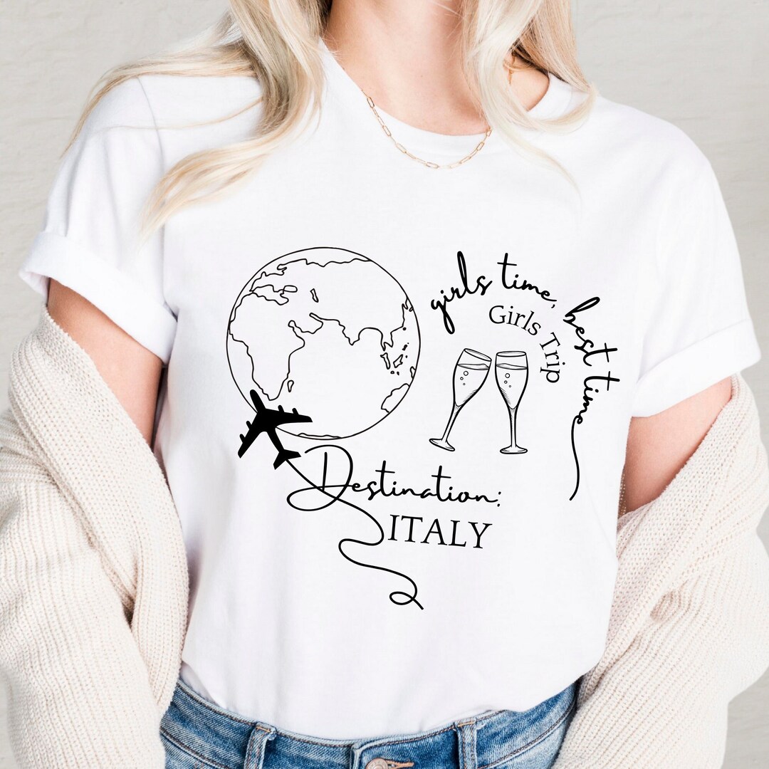 Custom Girls Trip Shirt, Personalized Girls Vacation T-shirt, Besties ...