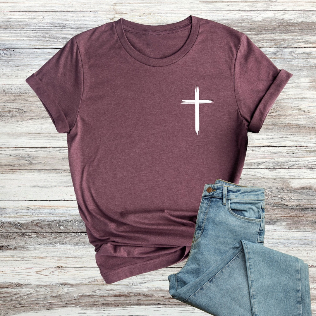 Minimalist Christian Cross Shirt, Religious Shirt, Faith Shirts, Gifts ...