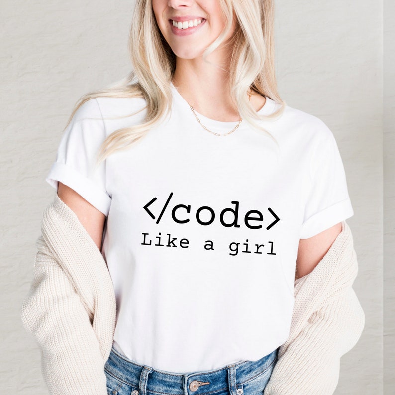 Code Like A Girl Shirt, Funny Coder Tee, Software Engineer Gift - Etsy