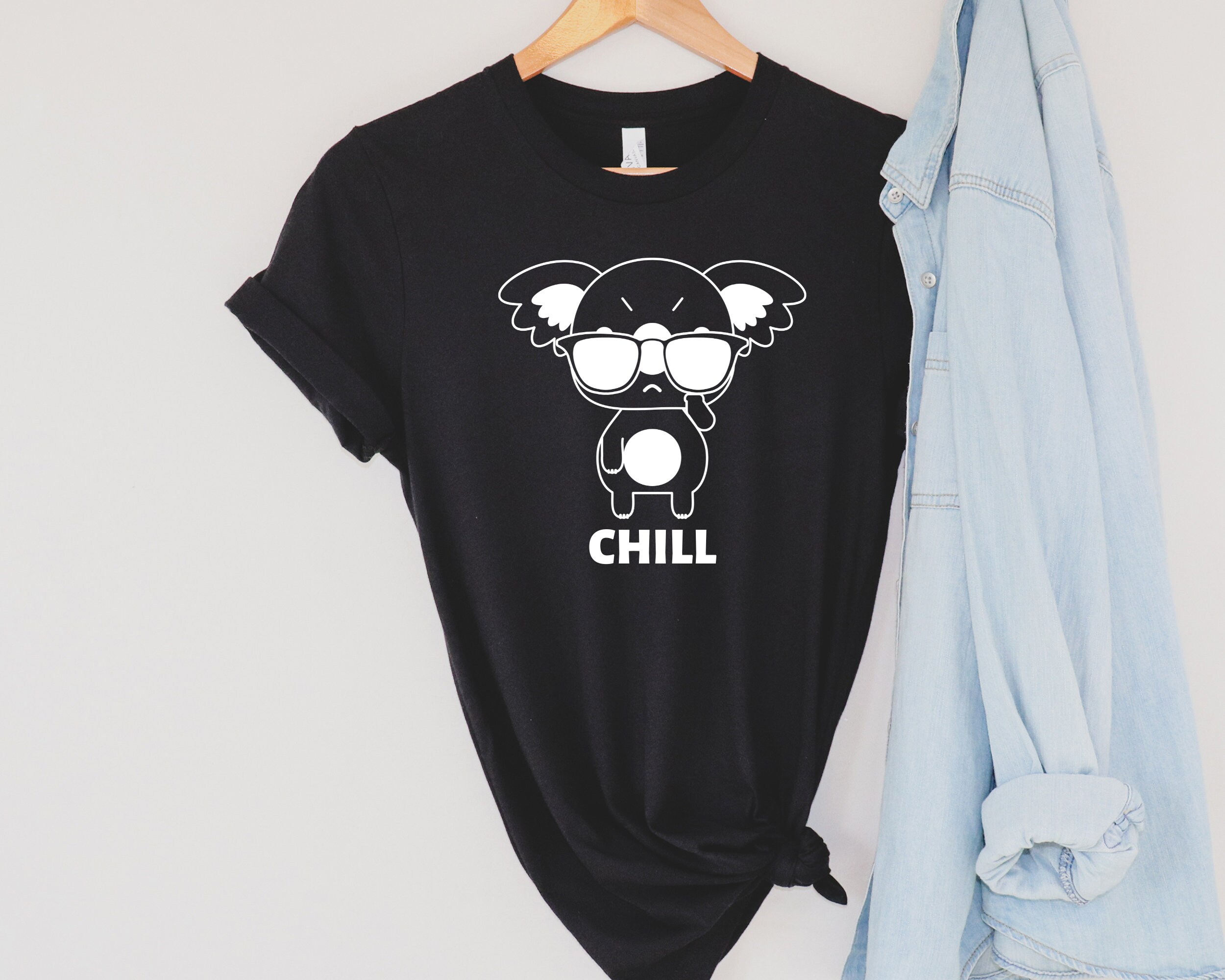 Koala Chill Shirt Cute Koala T-shirts Cool Koala Tee World - Etsy