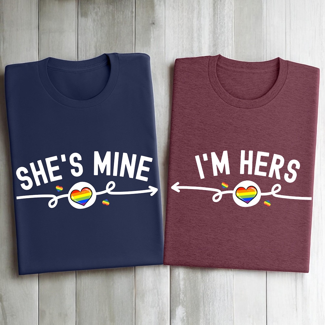 Lesbian Couples Shirt, Cute Gay Couple Shirt, Pride Month T-shirt, Cute ...