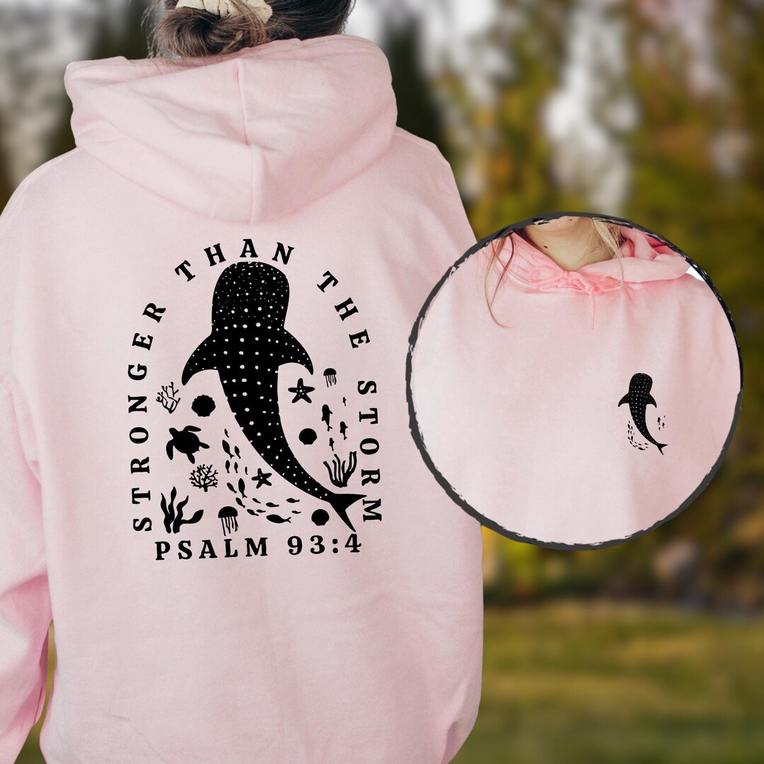 Christian Whale Sweatshirt: Faith Ocean Hoodie, Coconut Girl Jesus ...
