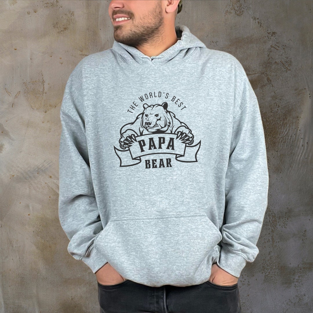The World's Best Papa Bear Sweatshirt, Fathers Day Hoodie, New Dad ...