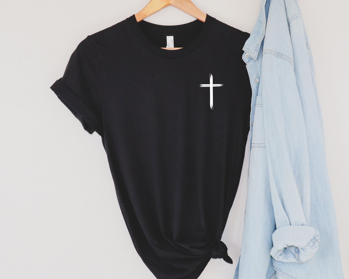 Minimalist Christian Cross Shirt Religious Shirt Faith - Etsy