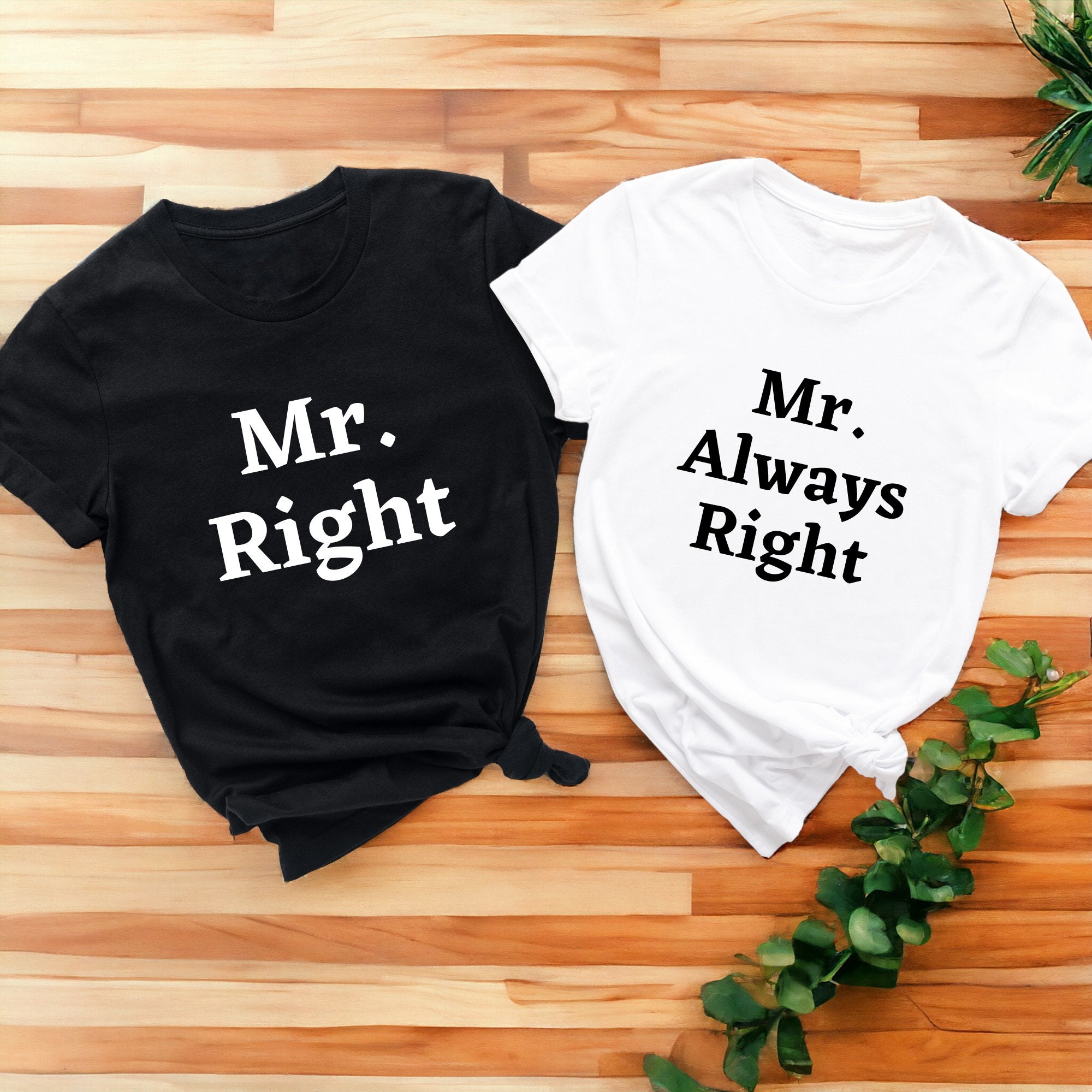 Mr. & Always Right Shirt, LGBTQ Couple Pride Tees - Etsy