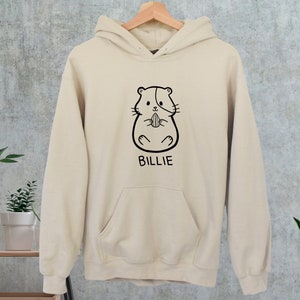 Custom Hamster Sweatshirt, Minimalist Hamster Hoodie, Animal Lover ...