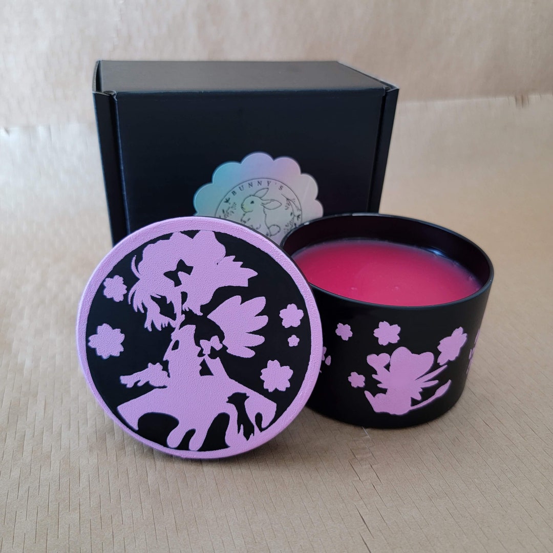 Pink Sakura, Cherry Blossom Candle, Scented Anime Candle, Cherry ...