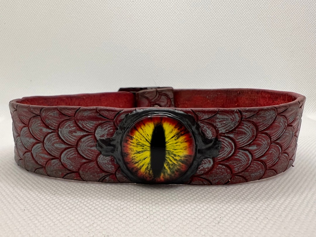 Simple Dragon Scale Collar With Eye - Etsy