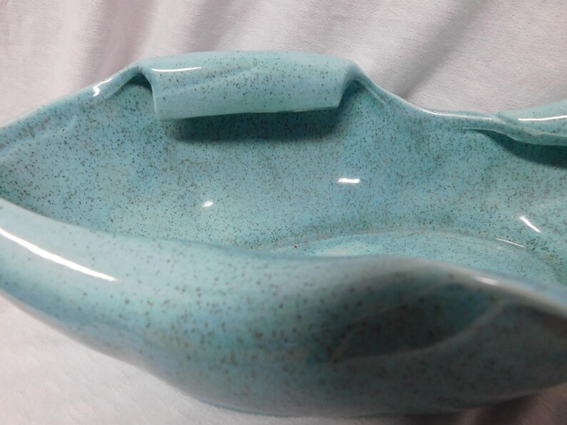 Vintage Red Wing Console Bowl Turquoise Pottery, M-1463 USA Red Wing ...