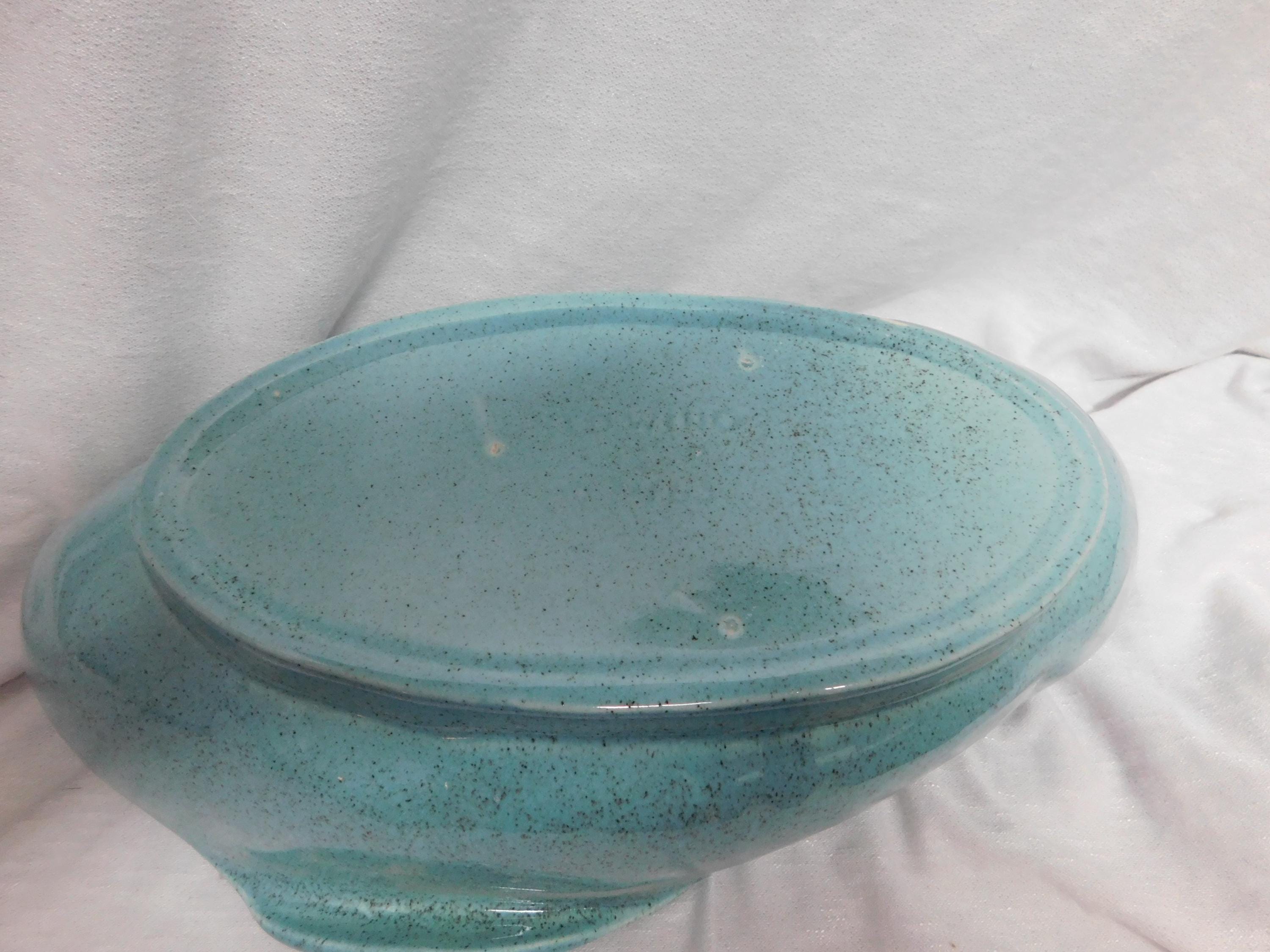 Vintage Red Wing Console Bowl Turquoise Pottery, M-1463 USA Red Wing ...