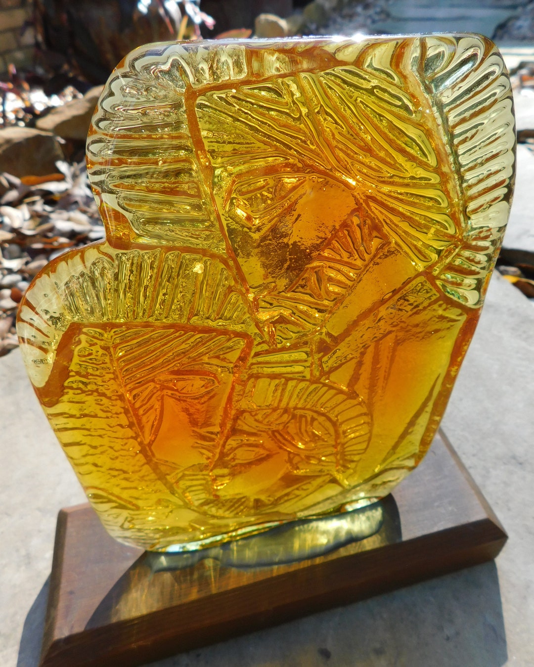 Don Shepherd Designed Holy Family Amberina Tangerine Orange Figurine 5 ...