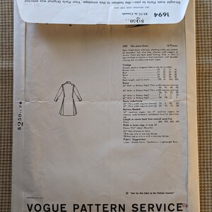 Vogue Paris Original 1694 by Pierre Cardin, Rare Vintage Sewing Pattern ...