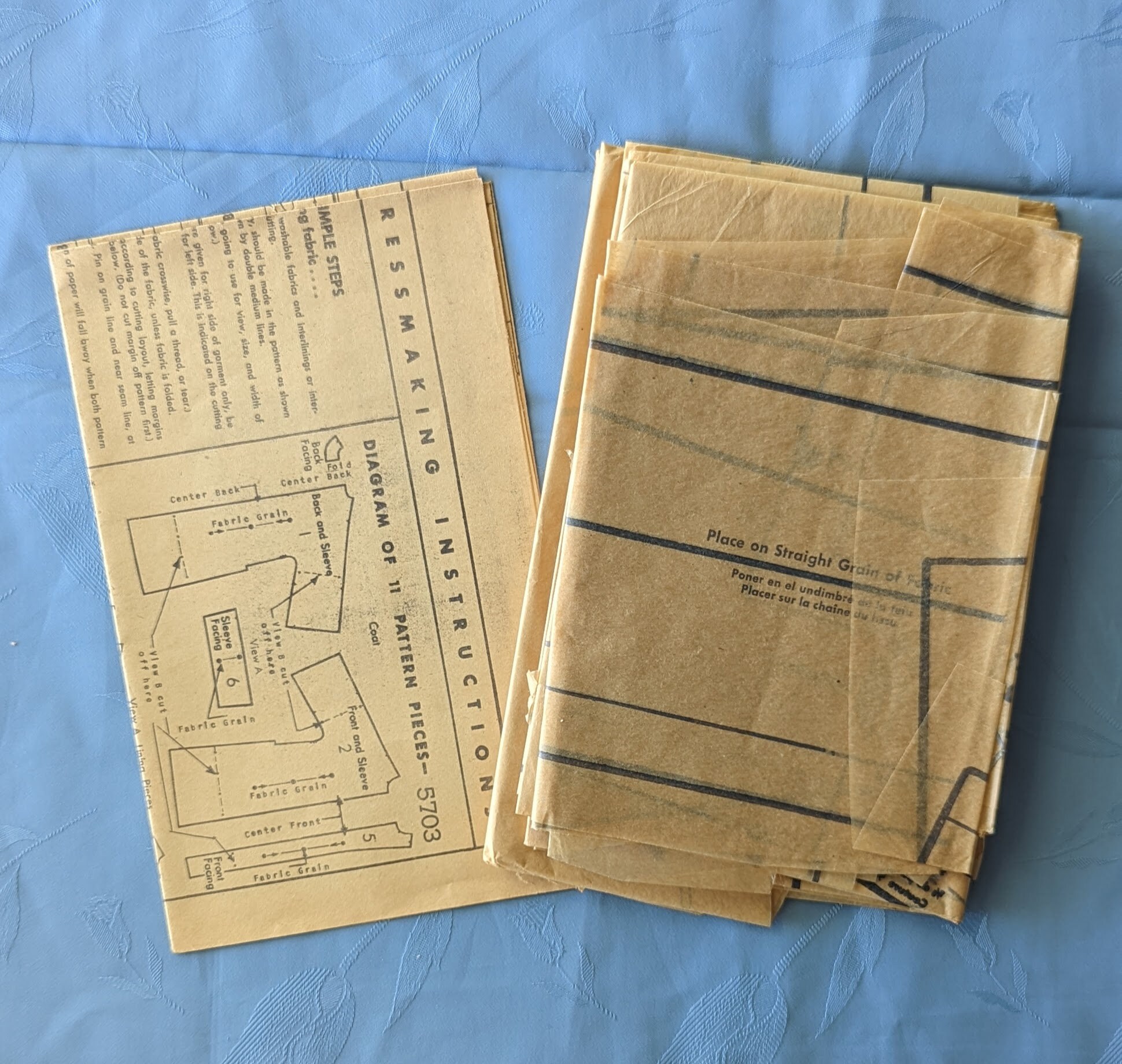 Butterick 5703 Vintage Sewing Pattern From 1950's Size 14 Bust 32" Slim ...