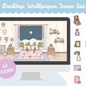 Desktop Computer Wallpaper for Windows and Mac PC + Folders Icons ...