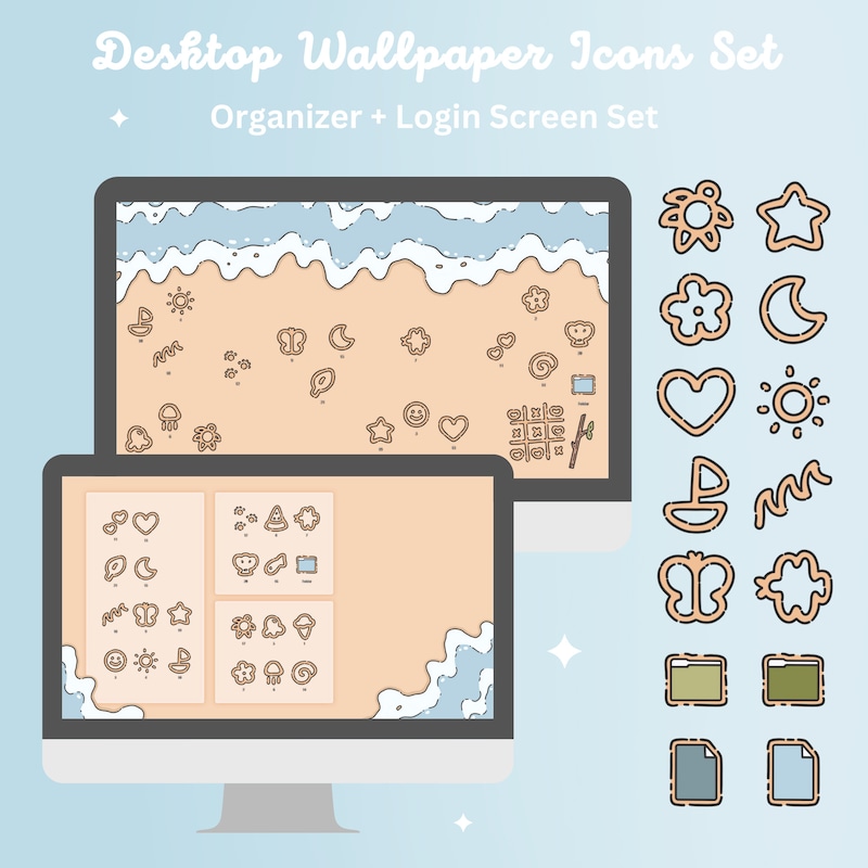 Beachy Wallpaper - Etsy