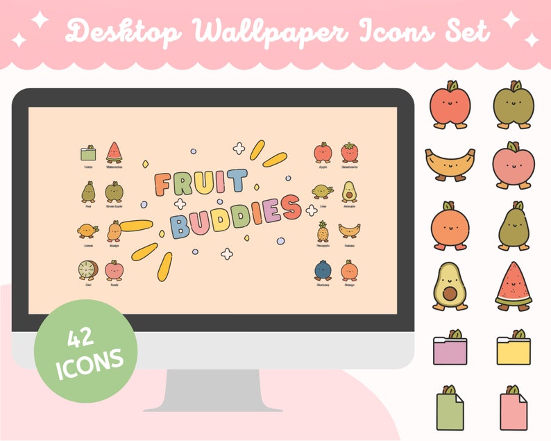 Desktop Computer Wallpaper for Windows and Mac PC Folders Icons ...