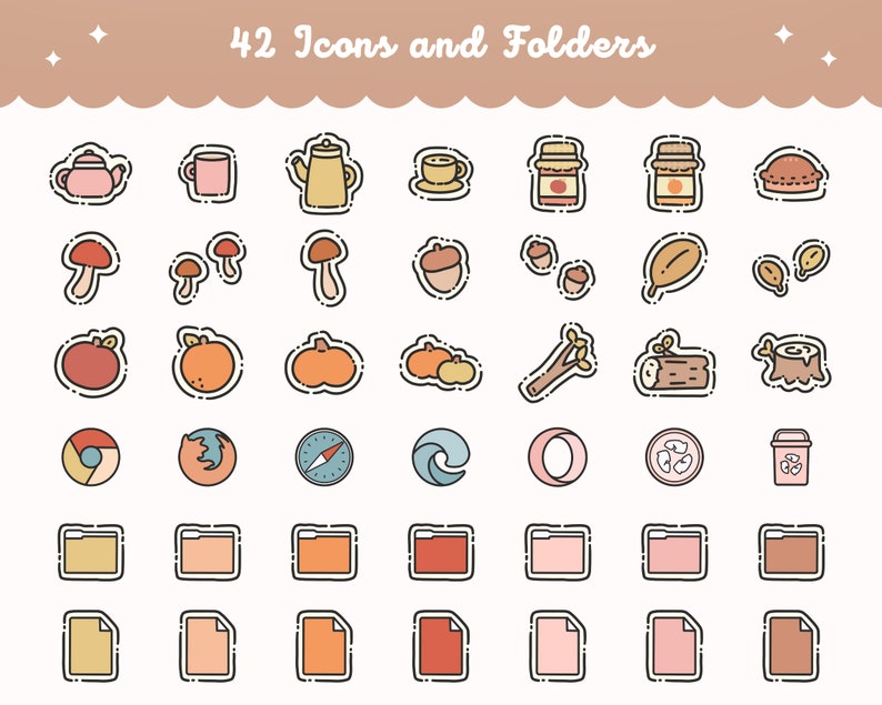 Hello Fall Desktop Wallpaper & Folder Icons (digital Download) - Etsy
