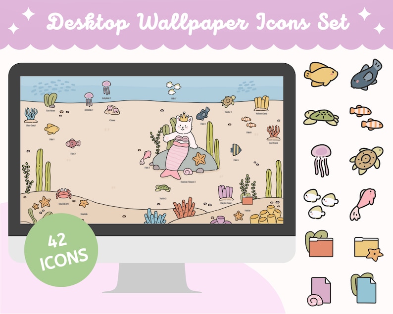 Desktop Computer Wallpaper for Windows and Mac PC Folders - Etsy