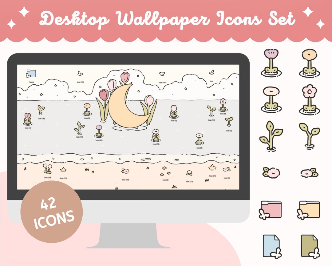 Desktop Computer Wallpaper for Windows and Mac PC + Folders Icons ...