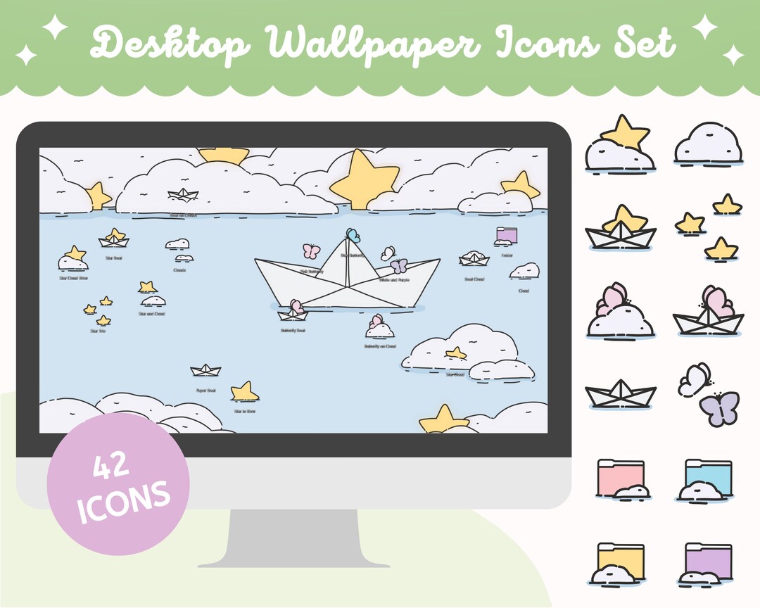 Desktop Computer Wallpaper for Windows and Mac PC Folders - Etsy