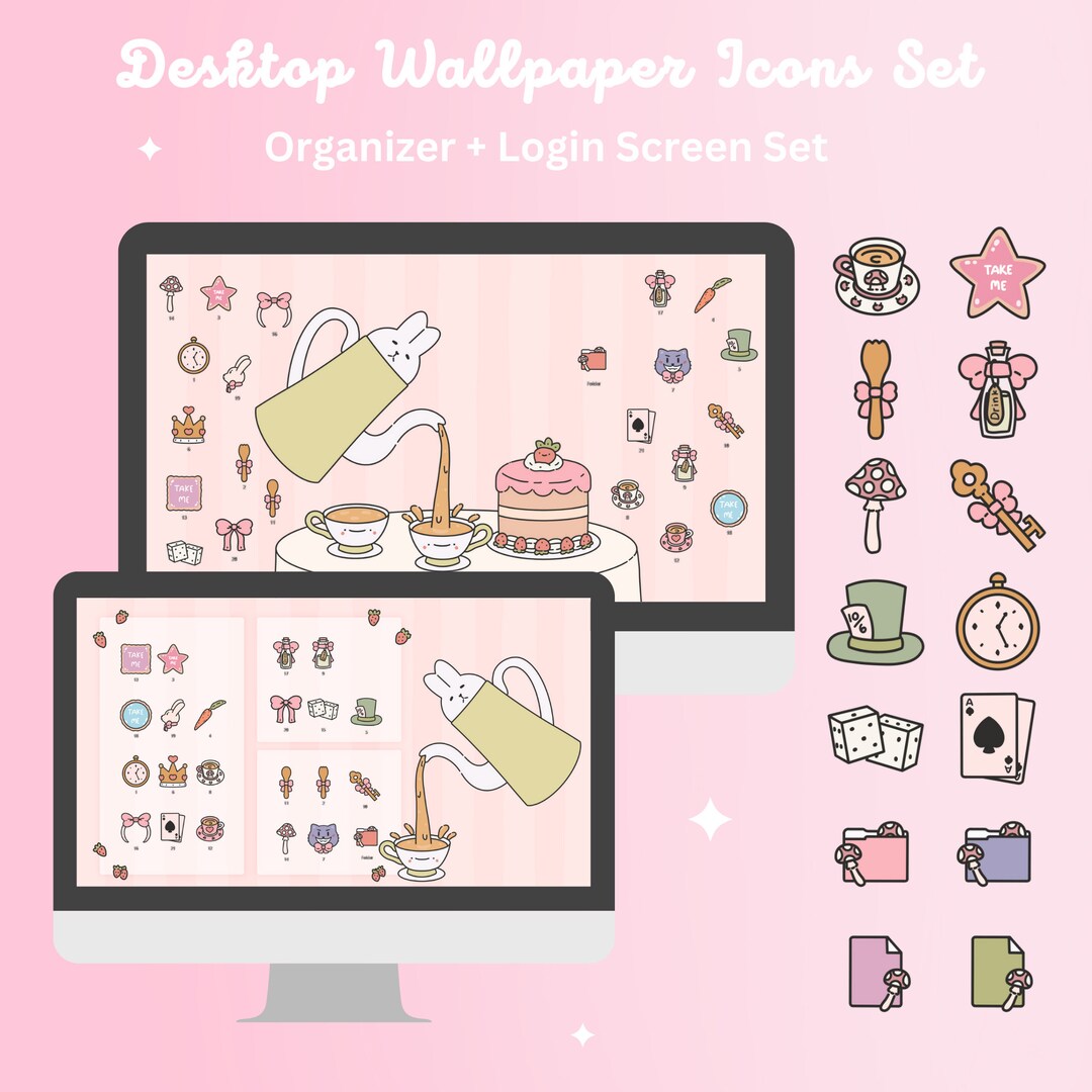 Desktop Computer Wallpaper for Windows and Mac PC + Folders Icons ...