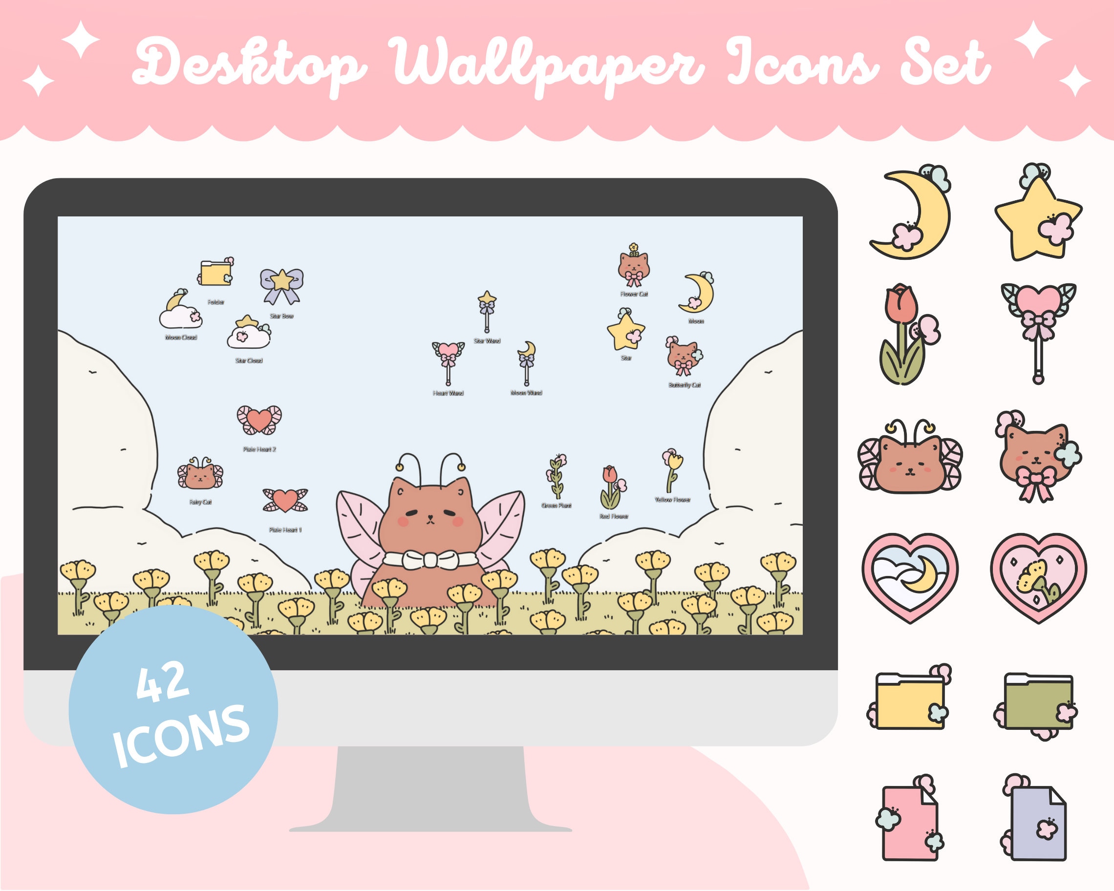 Desktop Computer Wallpaper for Windows and Mac PC Folders - Etsy