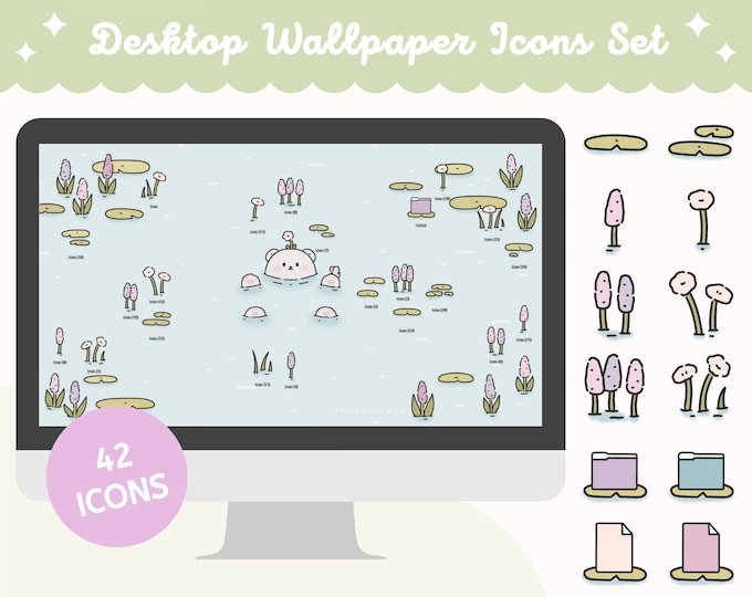 12 Purple Gingham Folder Icons With 6 Bonus Wallpapers for Mac Windows PC Desktop Folder ...