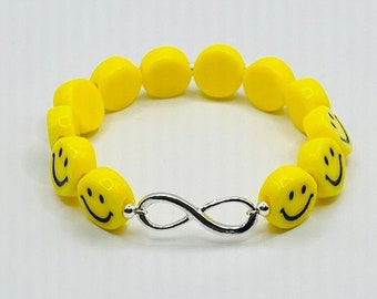 Smiley Face Bracelet - Etsy