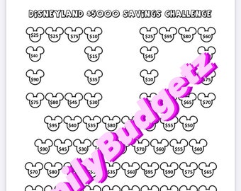 10,000 Dollar Savings Challenge, Funds Tracker, Budgeting Tracker ...