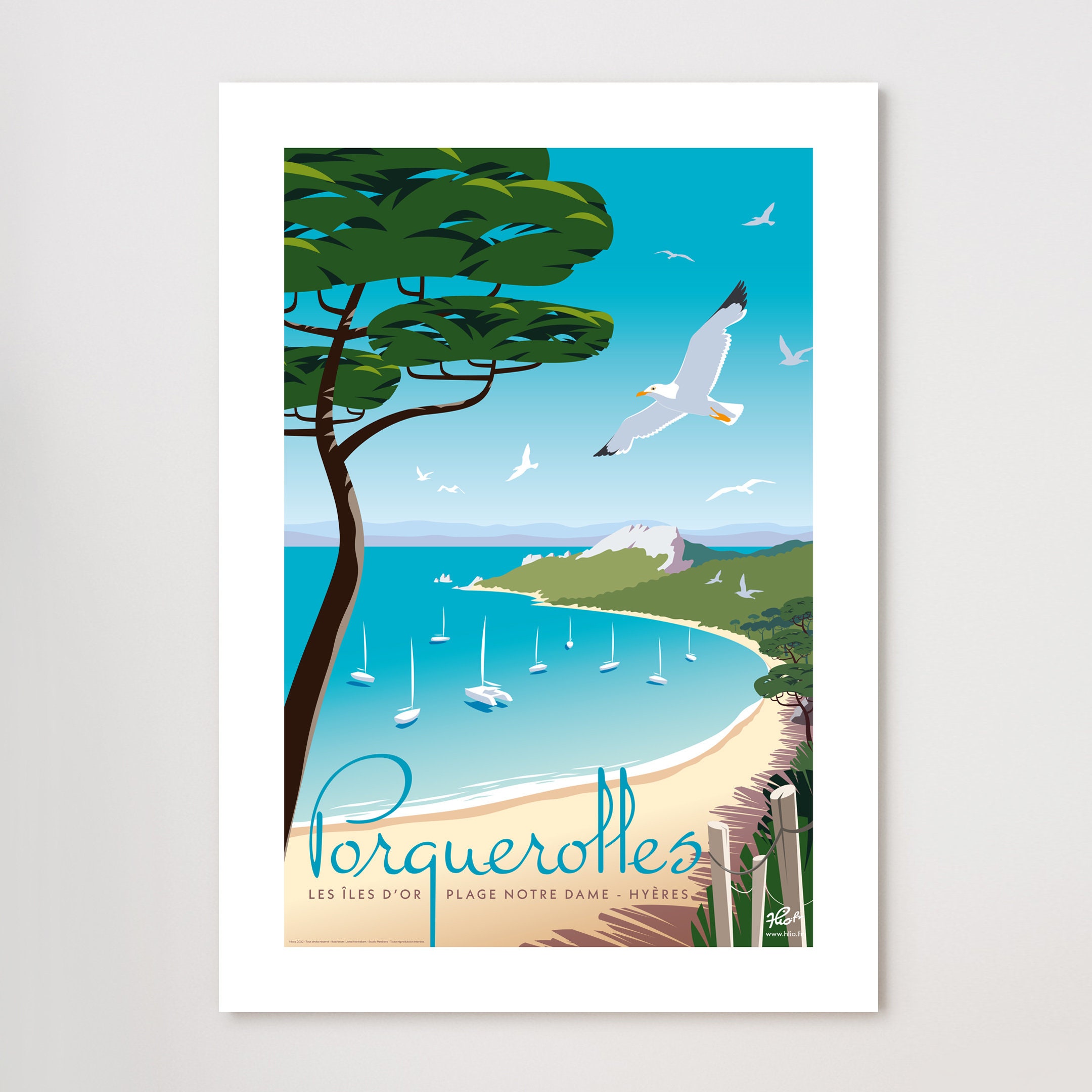 Affiche PORQUEROLLES - Etsy France