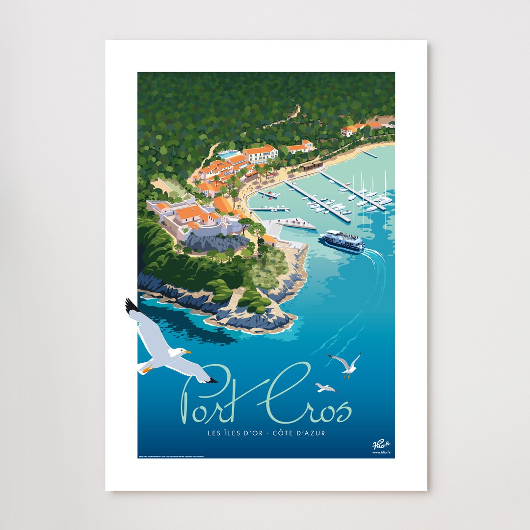 Affiche PORT-CROS - Etsy France