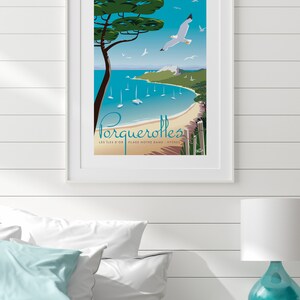 Affiche PORQUEROLLES - Etsy France
